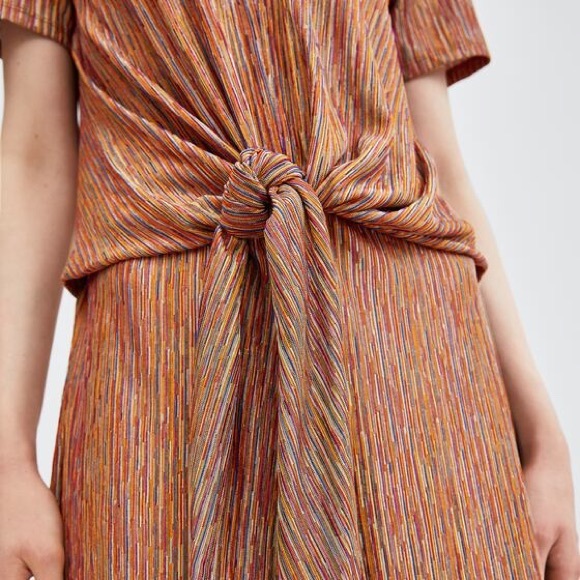 Zara | Shorts | Nwt Zara Striped Multicolor Playsuit Short S | Poshmark